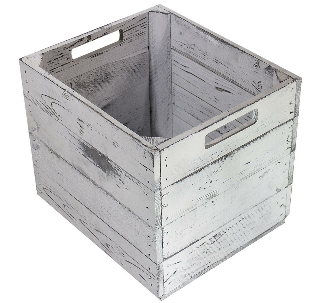 Weisse Holzkiste Ikea