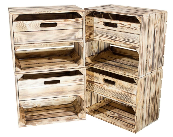 ᐅ Geflammte Kiste mit Schublade 50x40x30cm | Regalkiste ᐅ Geflammte Kiste mit Schublade 50x40x30cm | Regalkiste