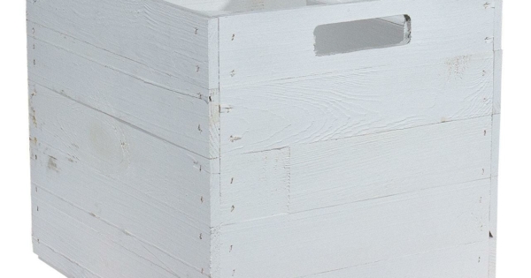 Weisse Holzkiste Ikea