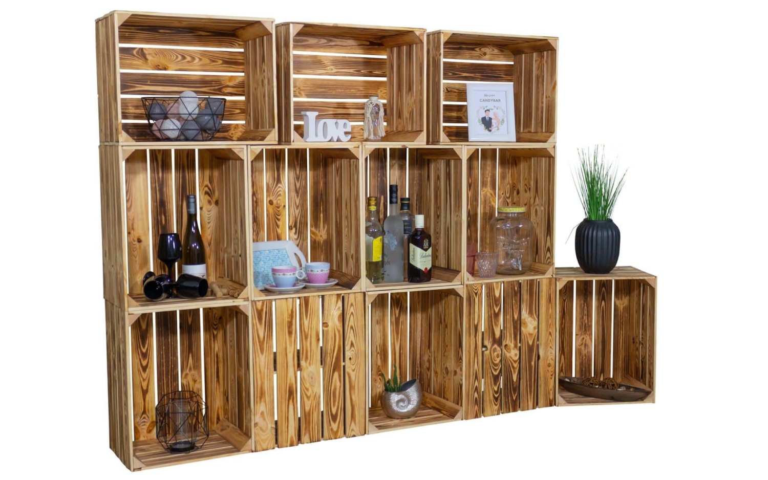 Regal Aus Holzkisten