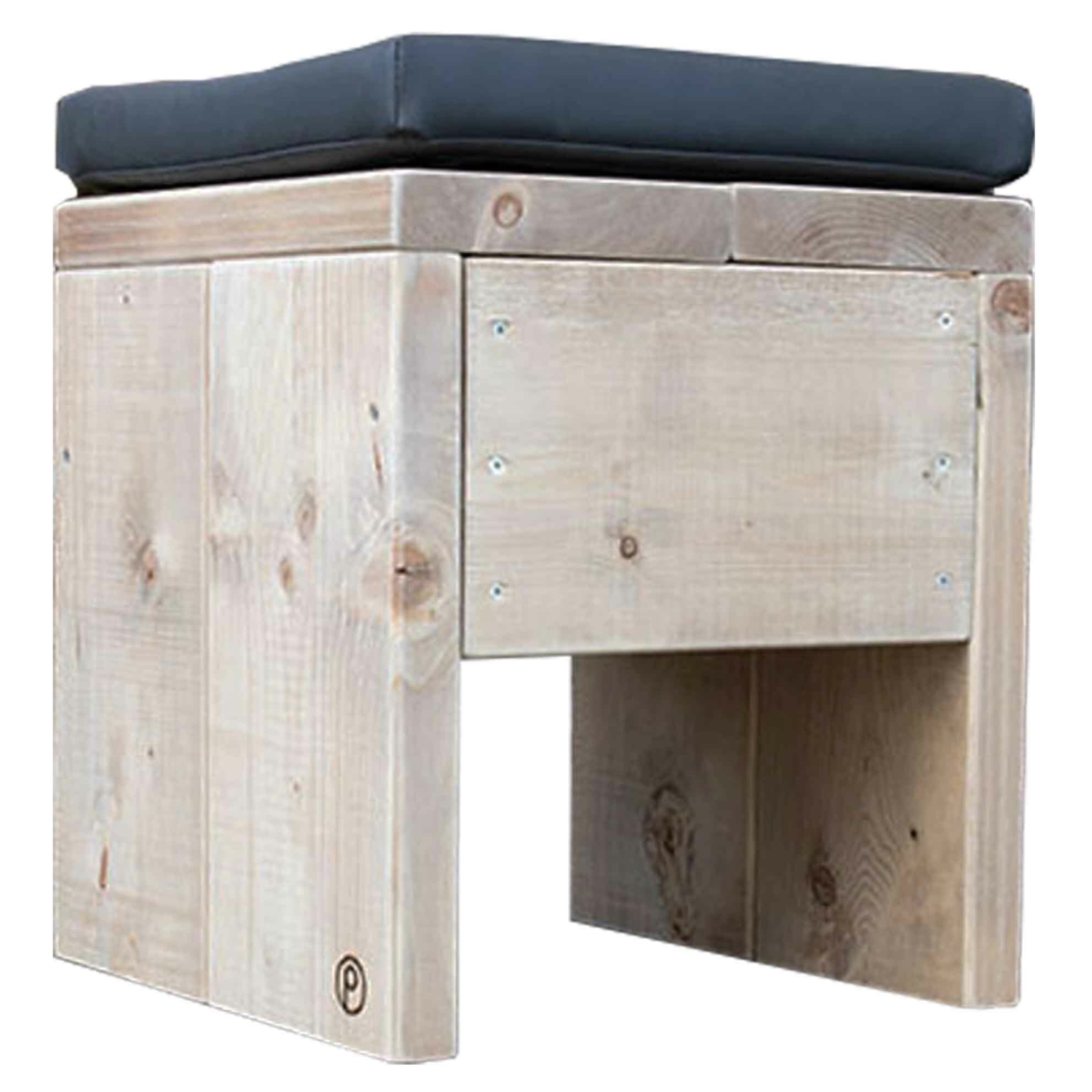 Bauholz Hocker incl. Polster | Bauholz Möbel kaufen
