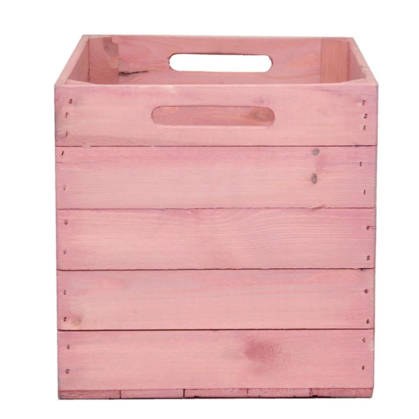 Kallax Holzkiste Rosa - 33x37,5x33cm | Kallax Kiste