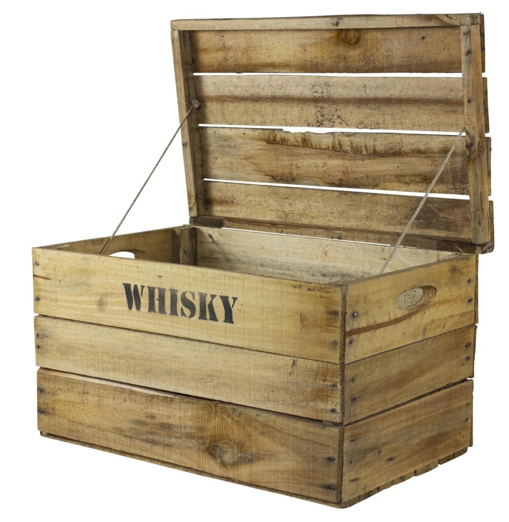 Holztruhe - Holzkiste mit Deckel 5er Set | Dekokisten Rustikal