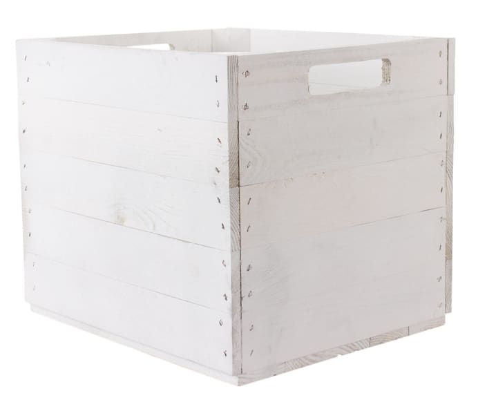 Weisse Holzkiste Ikea
