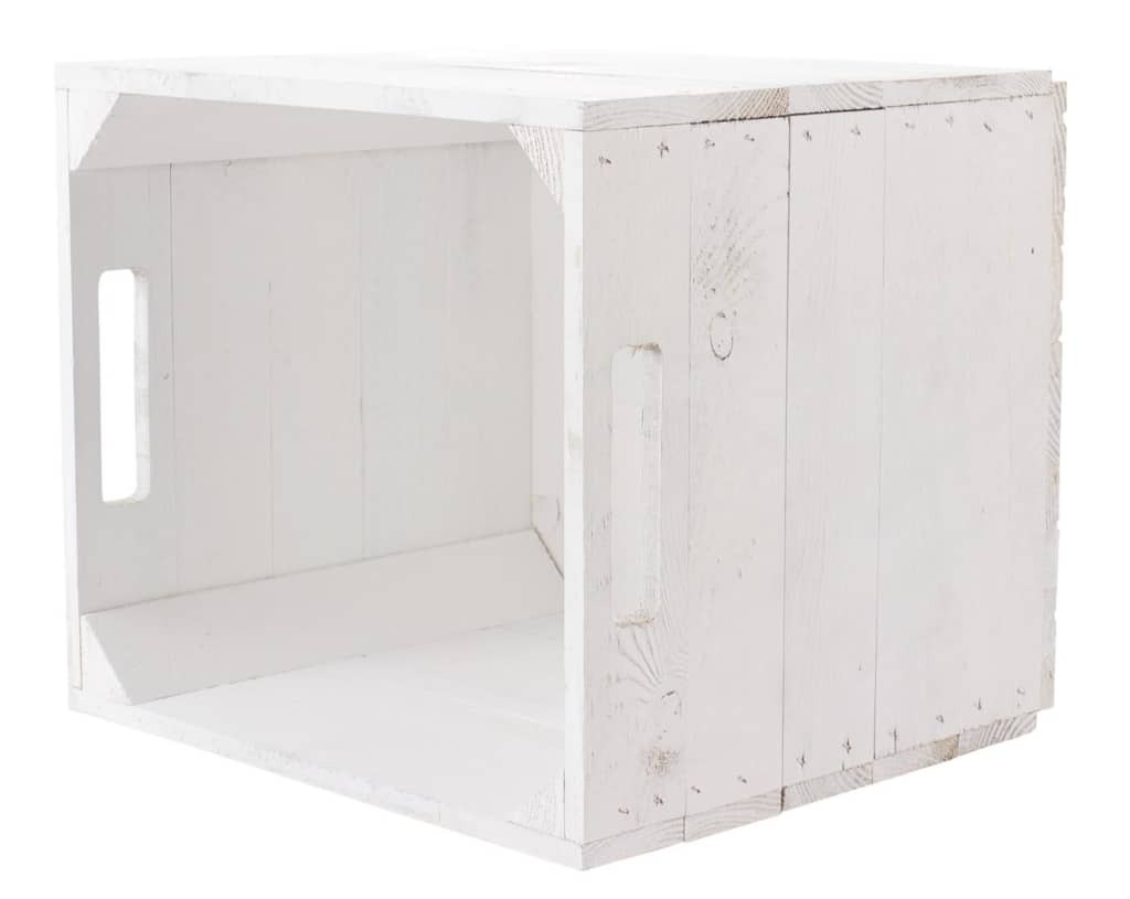 Weisse Holzkiste Ikea