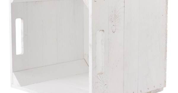 Weisse Holzkiste Ikea