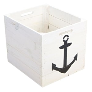 Weisse Holzkiste Ikea